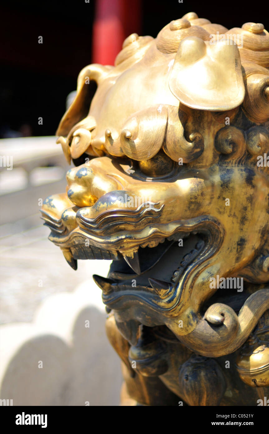 Forbidden City. Ornate Symbol. China Beijing Stock Photo - Alamy