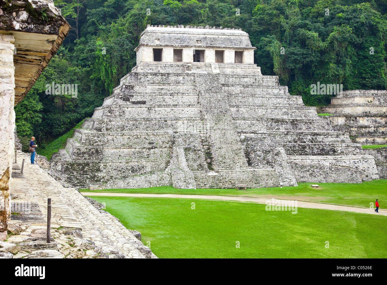 Temple of Inscriptions or Templo de Inscripciones, Palenque, Chiapas ...