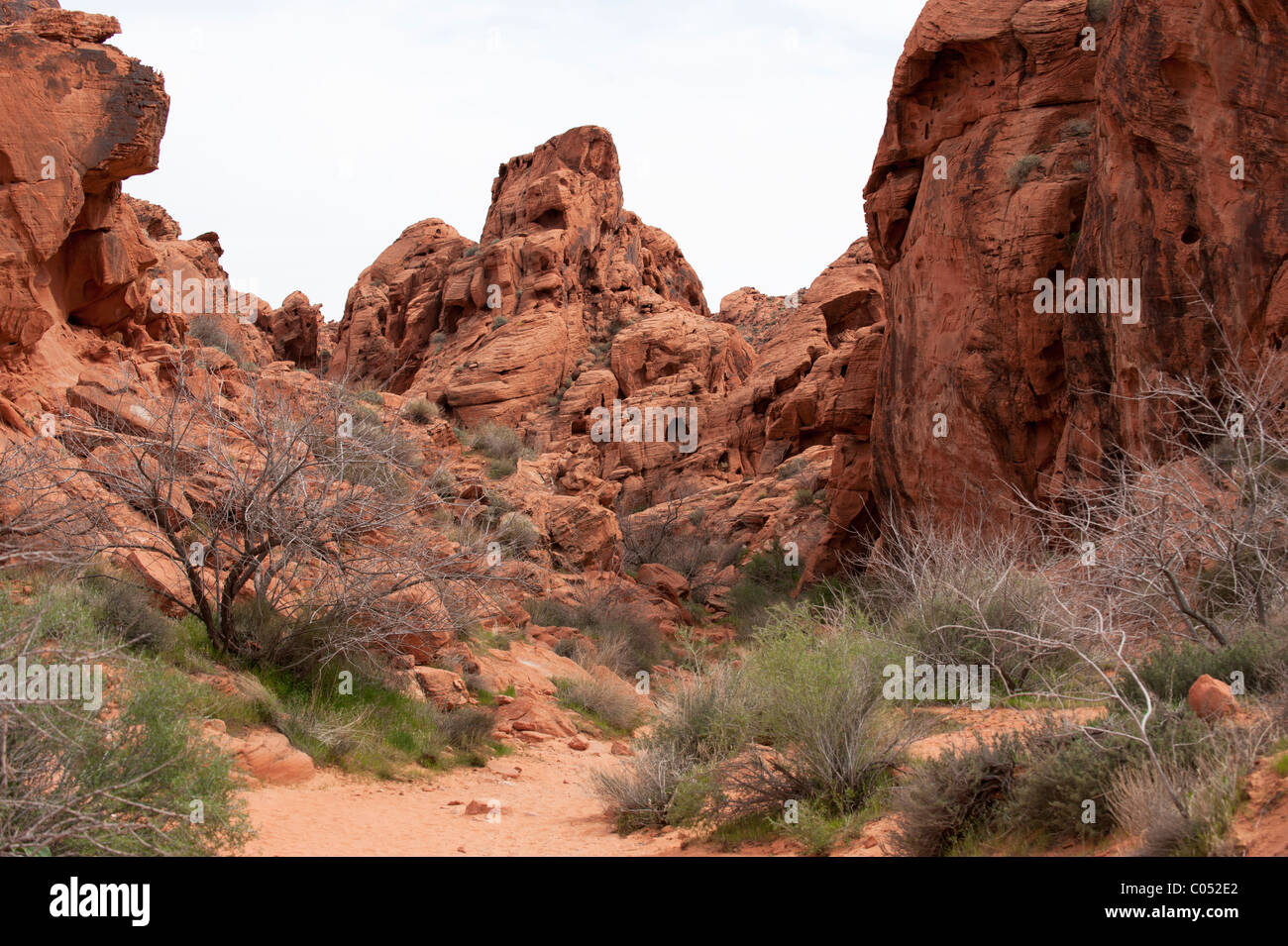 The Mouse Tank Trail in Valley of Fire State Park, Nevada Stock Photo ...