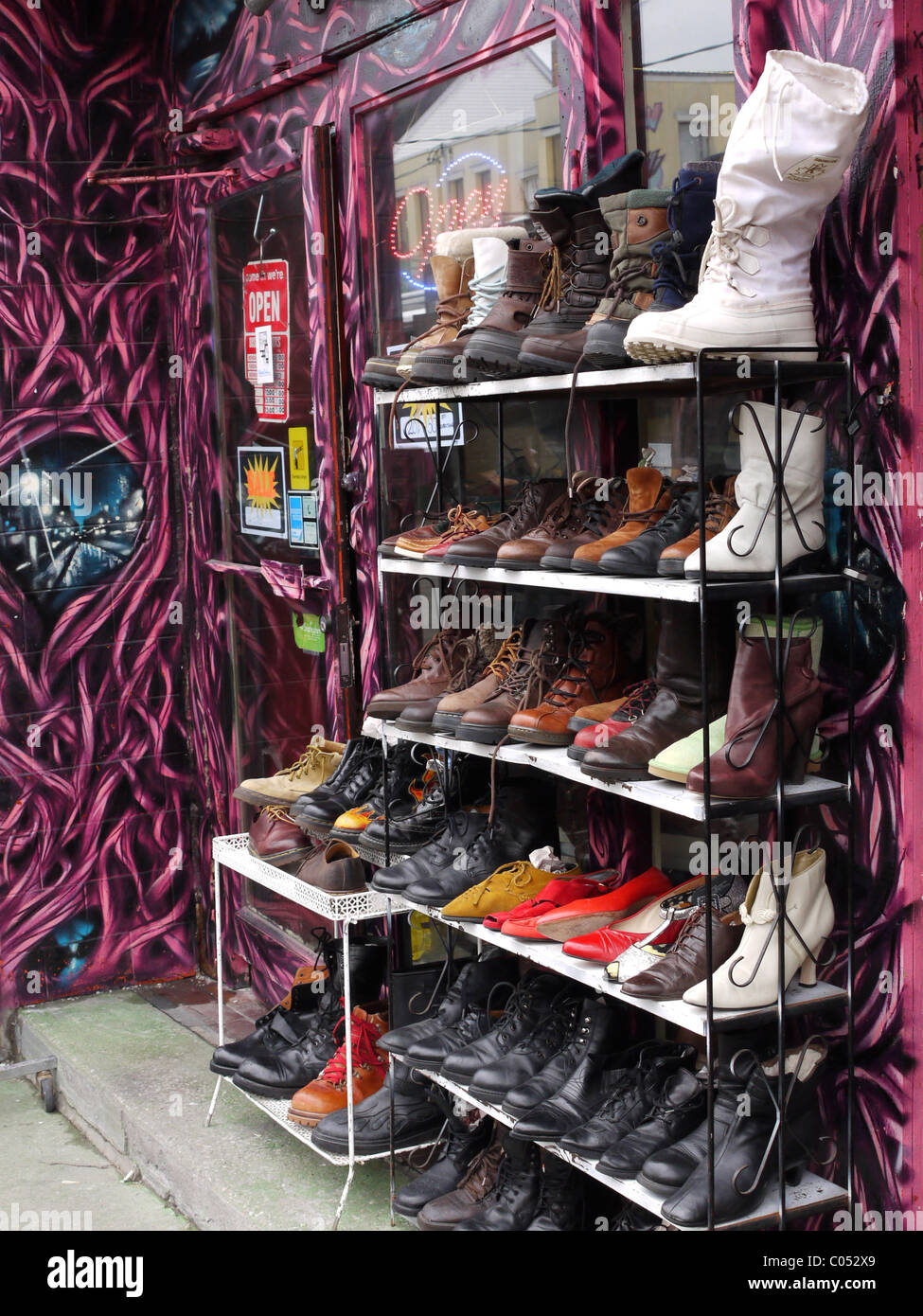 Colorful shop in Kensington Market of Toronto Stock Photo - Alamy