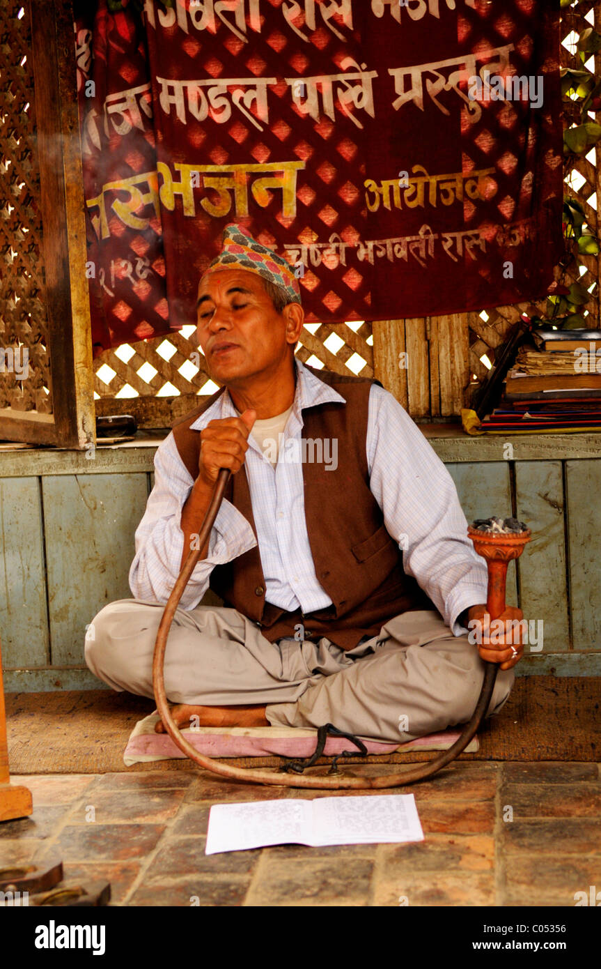 nepalis man smoking sheesha pipe, peoples lives ( the nepalis ) , life ...