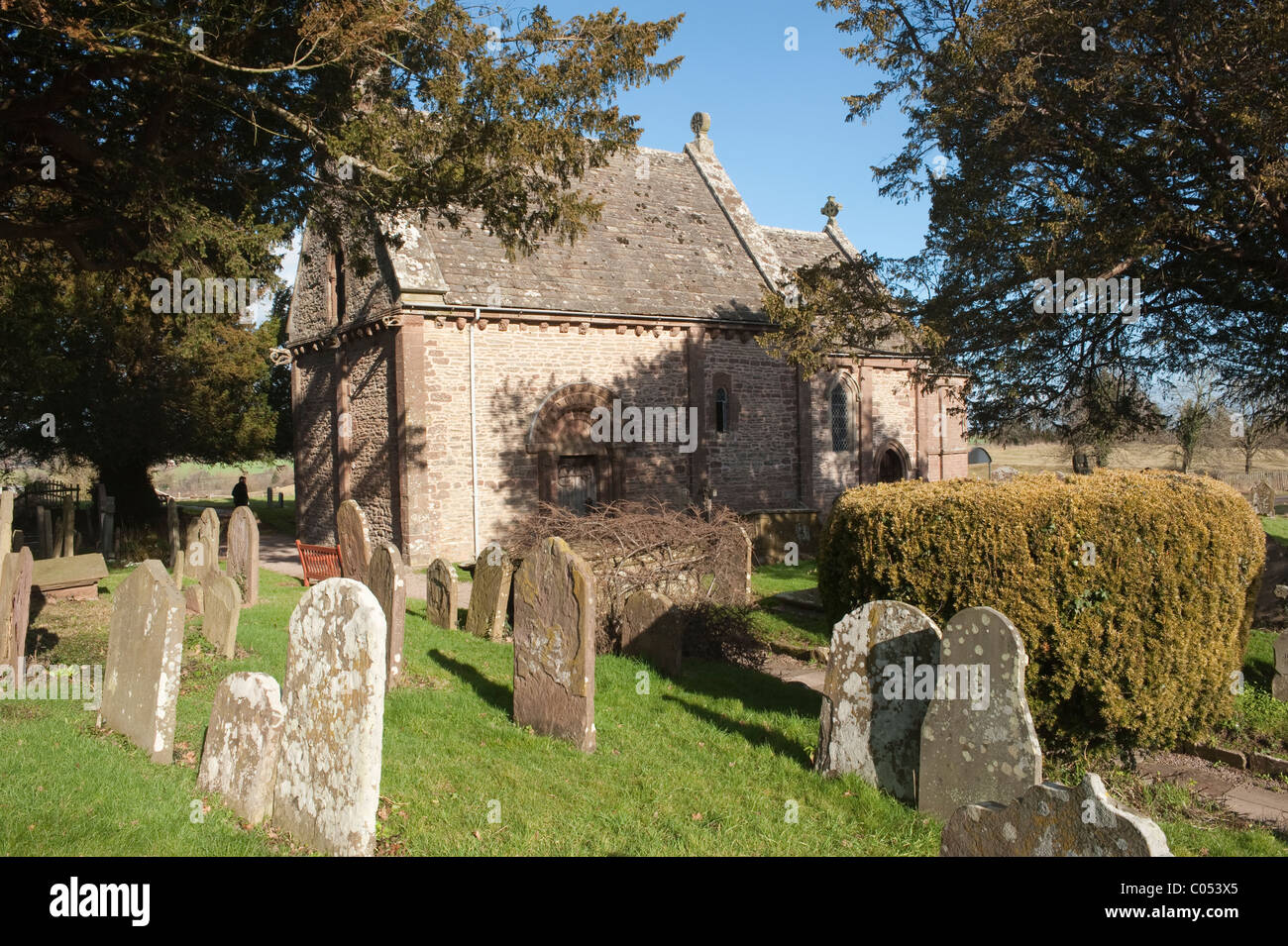 Church of St Mary and St David at Kilpeck Stock Photo - Alamy