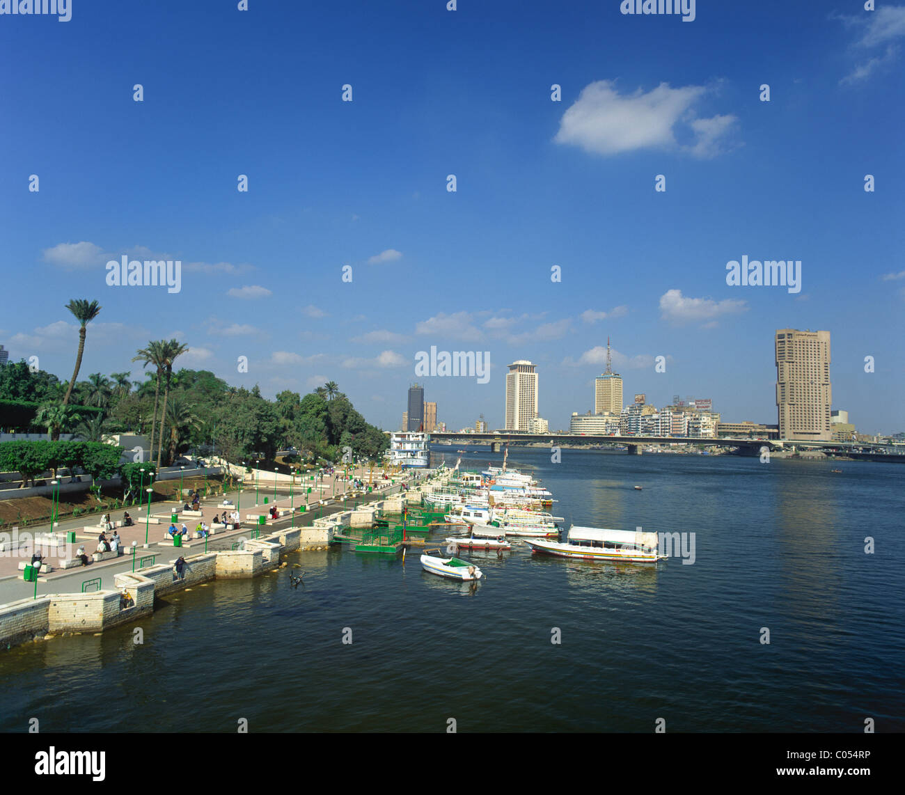 Egypt, Cairo, The nile and view of city Stock Photo - Alamy