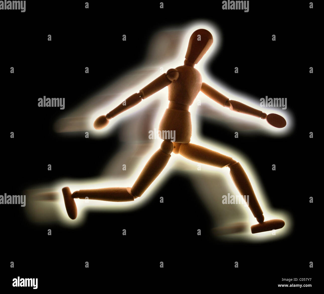 Dynamic outline running figure hi-res stock photography and images - Alamy