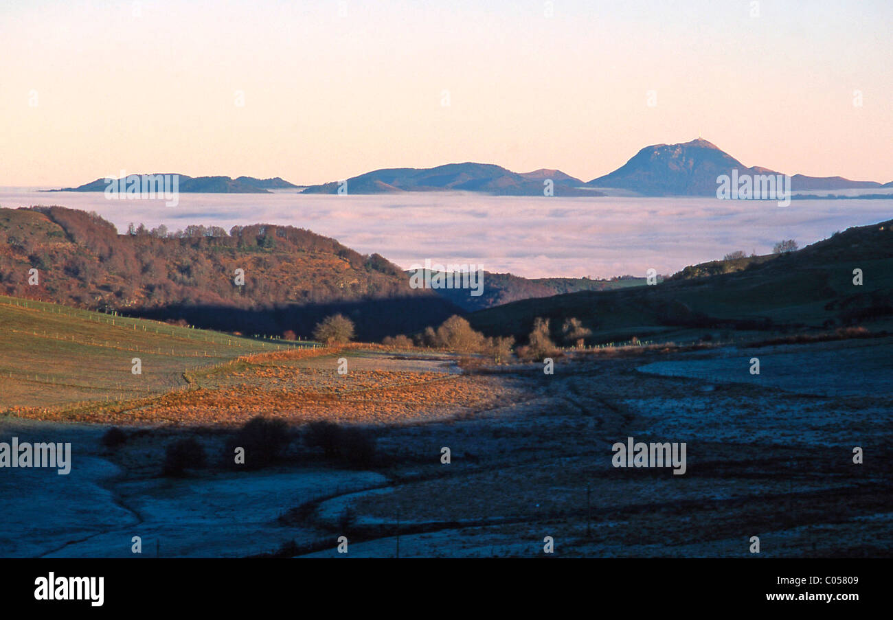 Chain of puys in the massif central hi-res stock photography and images ...