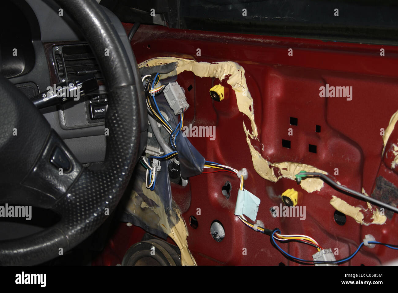 Internal view of car Stock Photo - Alamy