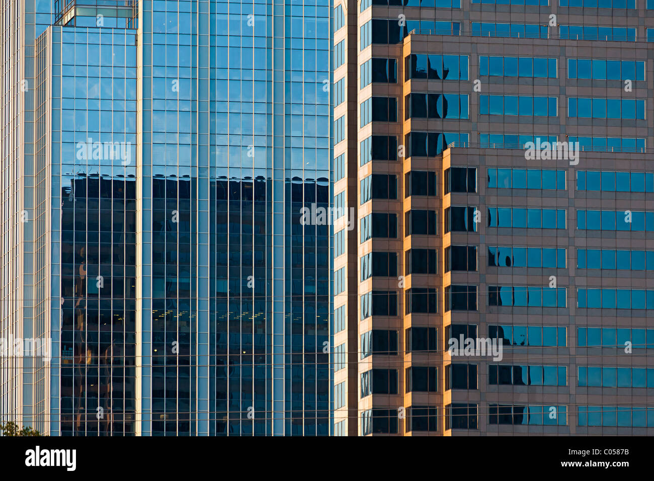 Windows in skyscrapers Austin Texas USA Stock Photo - Alamy