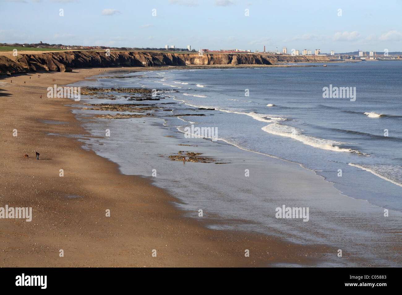 Seaham beach coastline hi-res stock photography and images - Alamy