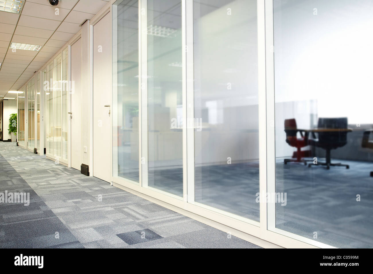 Empty office partition Stock Photo - Alamy