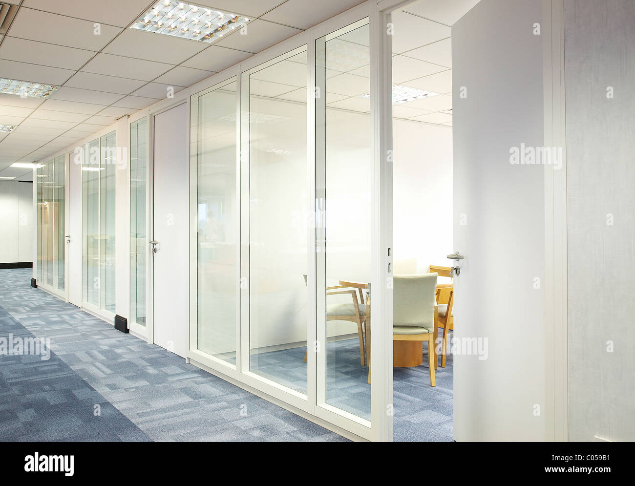 Empty office partition Stock Photo - Alamy