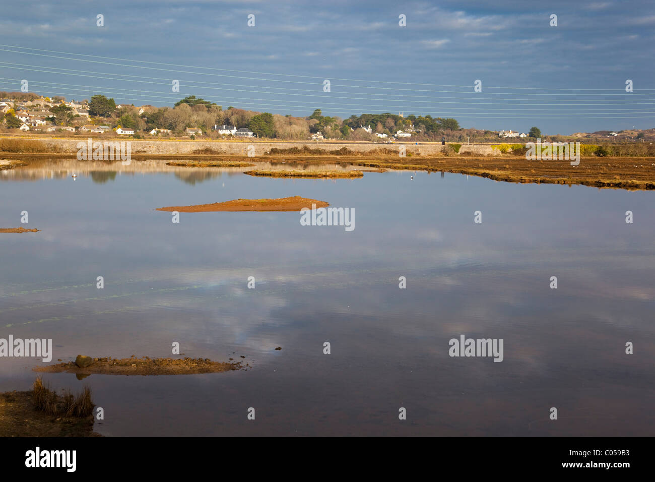 Hayle RSPB Reserve; looking towards Lelant; Cornwall Stock Photo - Alamy
