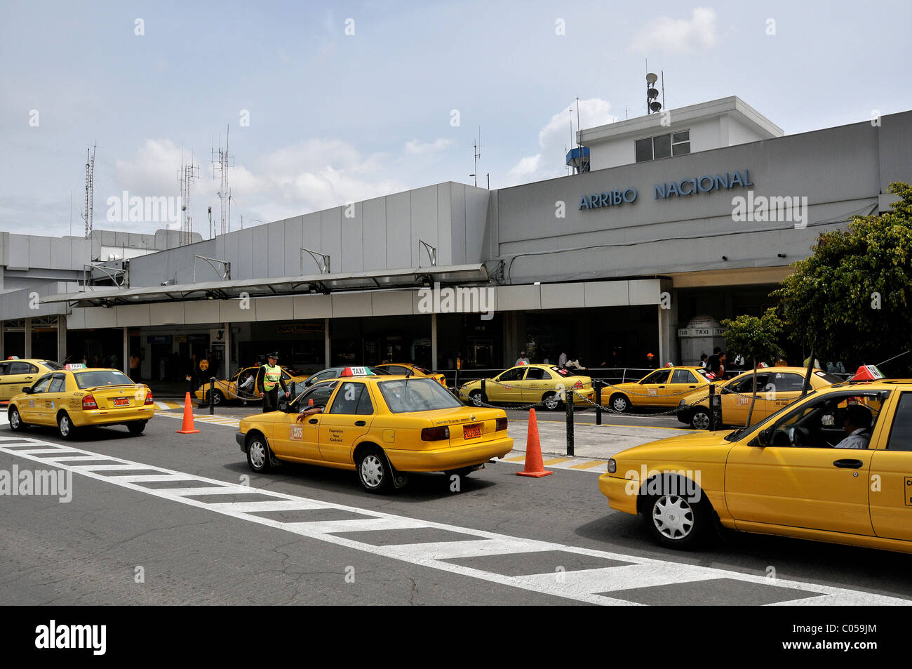 taxis queue before Mariscal Sucre international airport Quito Ecuador ...