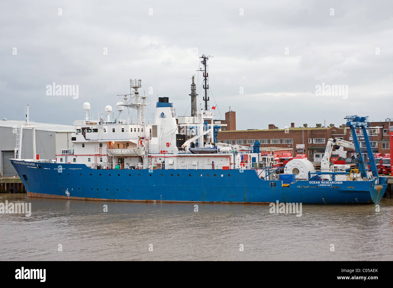 Ocean research ship, Great Yarmouth docks, Norfolk, UK Stock Photo - Alamy