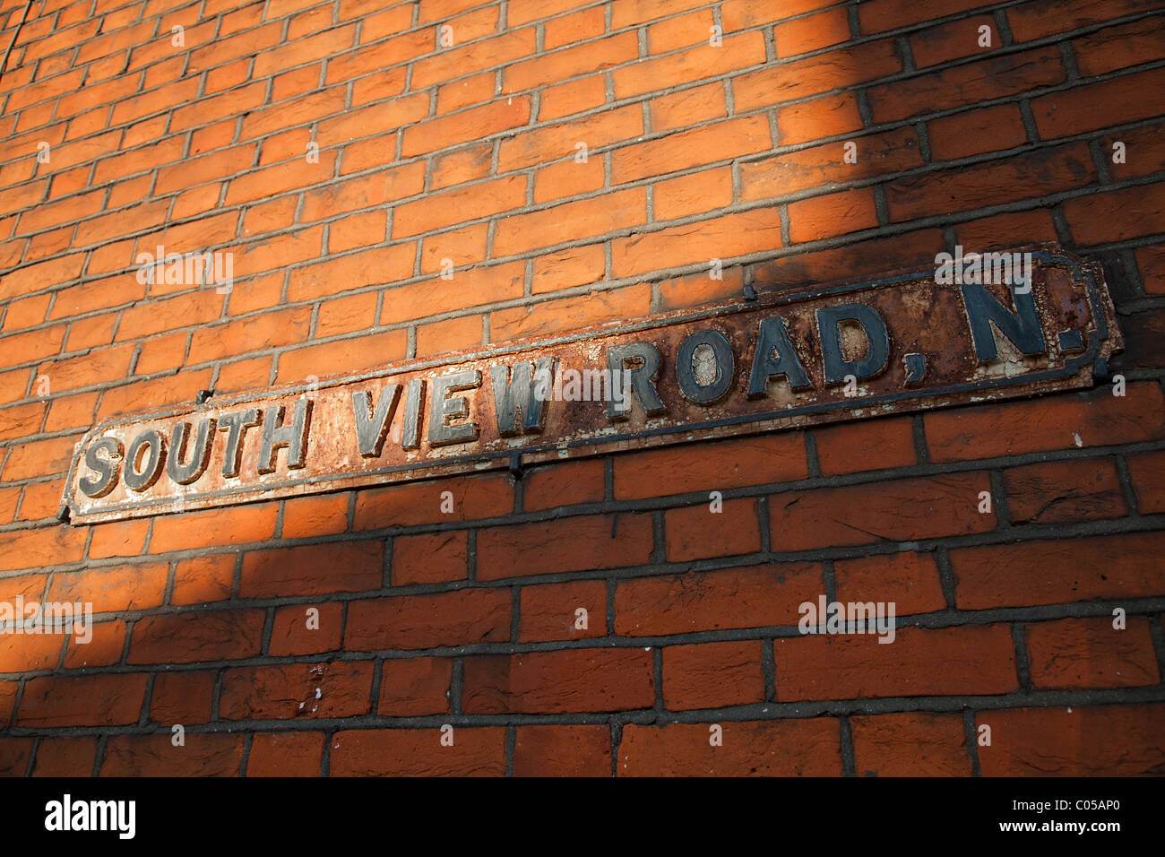 South view road sign North London N8, Haringey, close to Alexandra ...