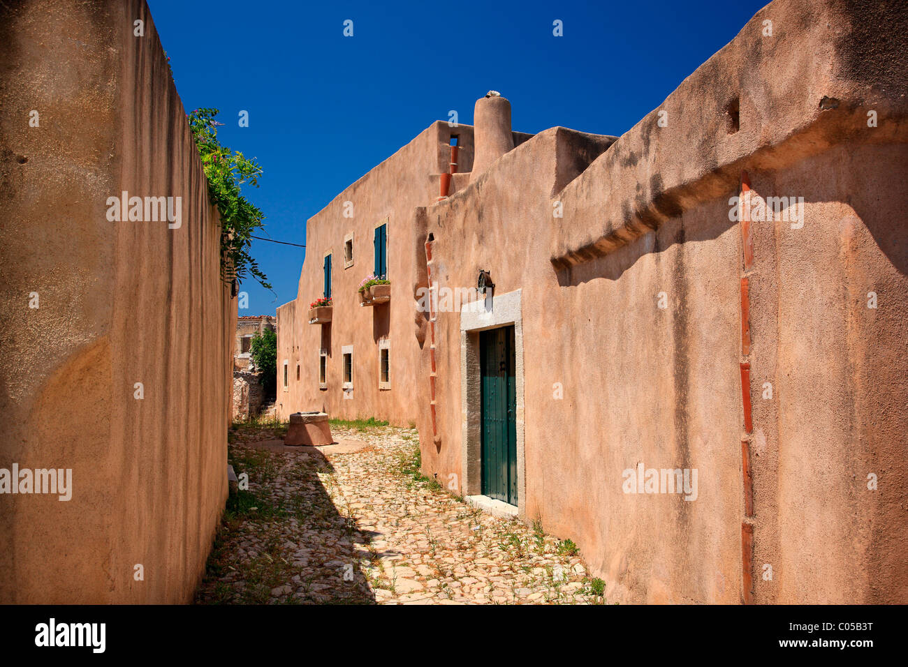 Traditional rural architecture in Aroniadika village, Cythera (or ...