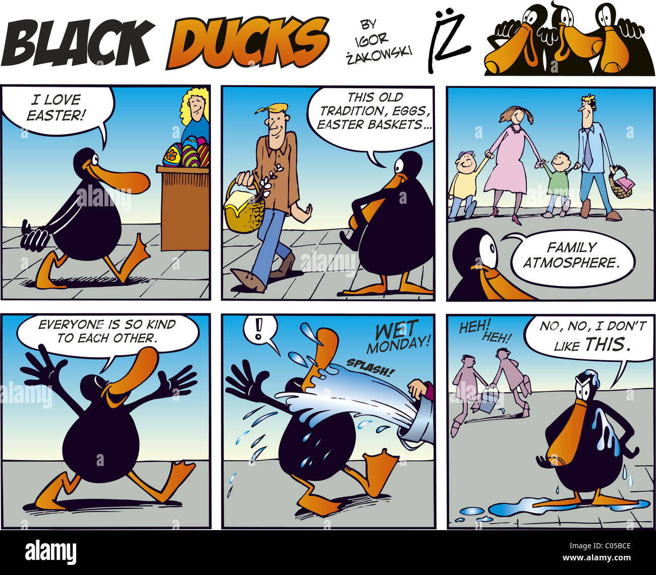 Black Ducks Comic Strip episode 41 Stock Photo - Alamy