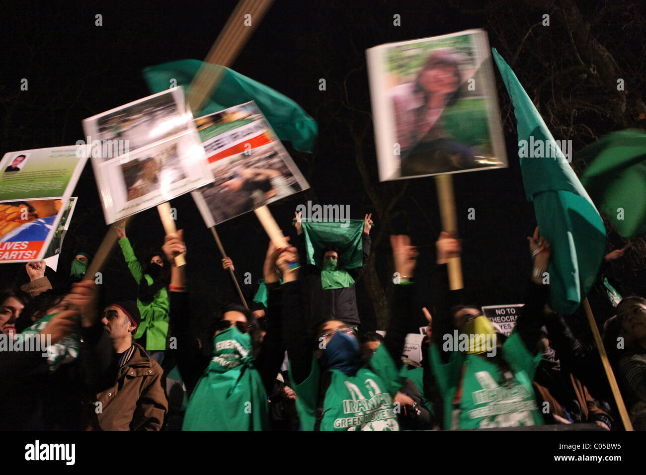Iranian green movement hi-res stock photography and images - Alamy