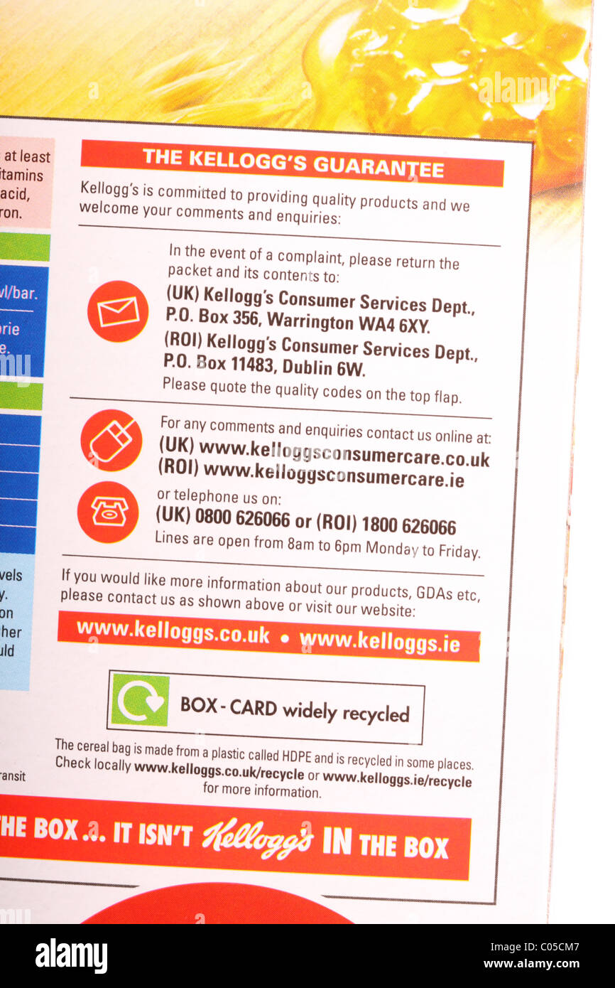 Customer services and consumer care line product information and ...