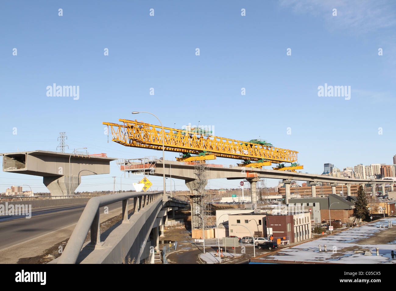 Light rail transit construction hi-res stock photography and images - Alamy