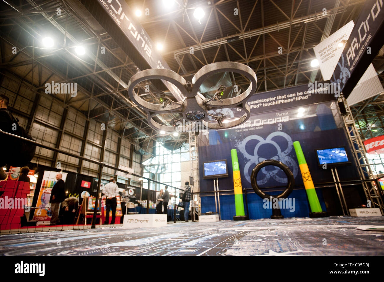 The Parrot AR.Drone is seen being demonstrated at the 108th American ...