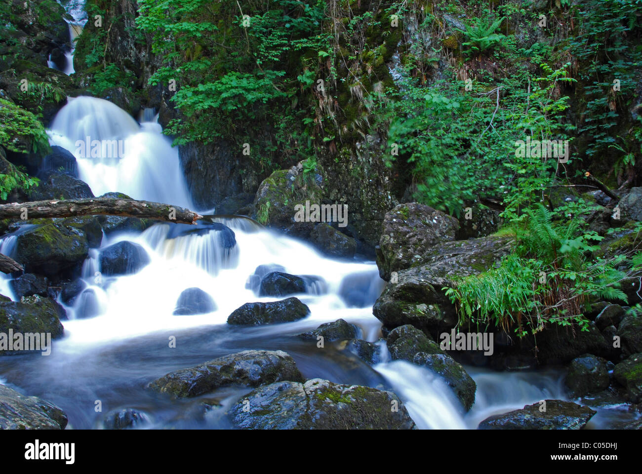 Waterfall - Lodore Falls, Lake District Stock Photo - Alamy