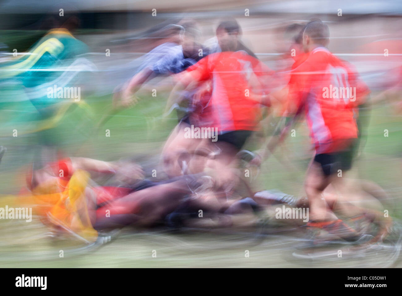 Rugby game action Stock Photo - Alamy