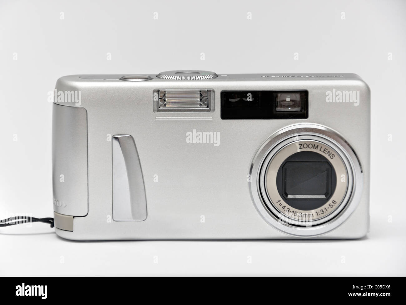 Digital camera isolated on white background Stock Photo - Alamy