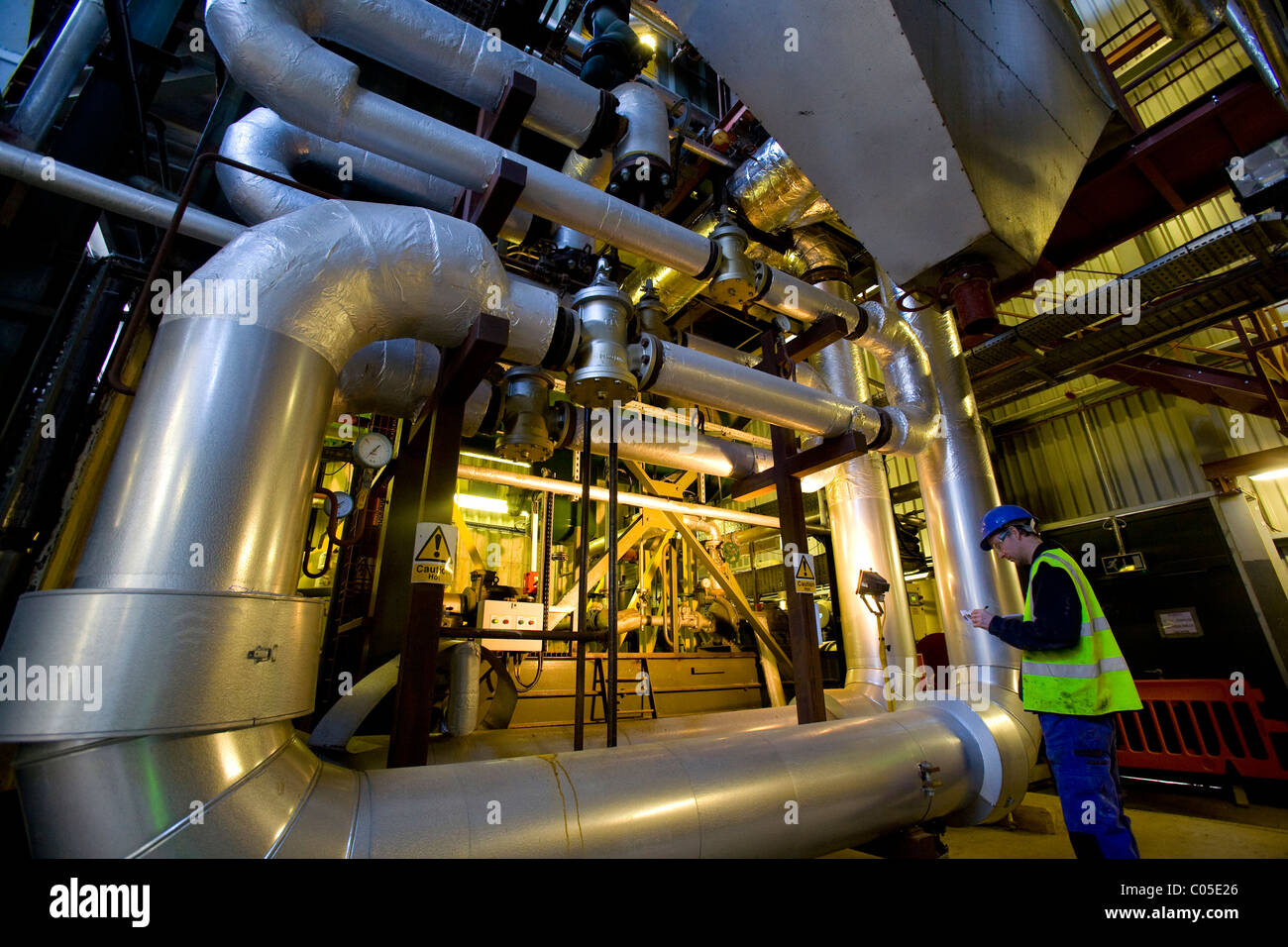 technician,pipes, Newport, Isle of Wight, Waste recycled burning Power ...