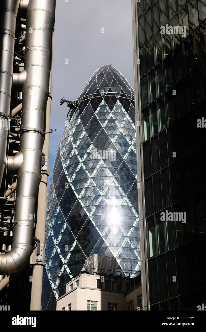 the Gherkin 30 St Mary Axe London Stock Photo - Alamy