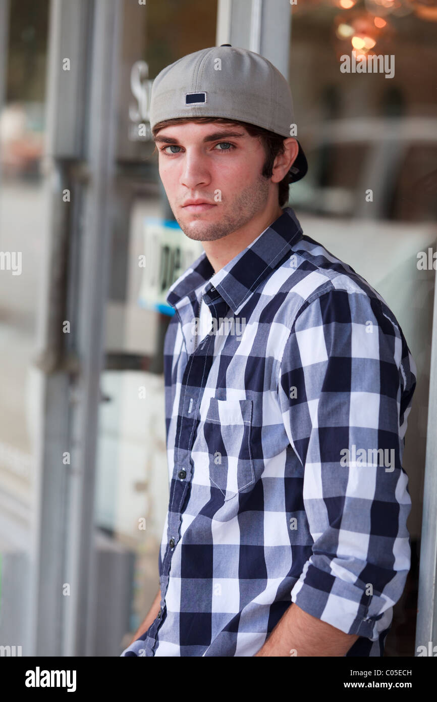 Handsome Young Man Outdoors Stock Photo - Alamy