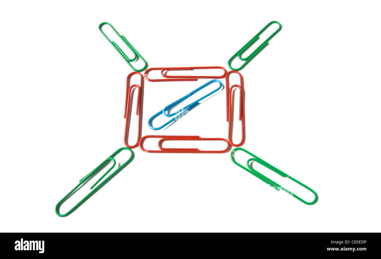 square of z paper clips Stock Photo - Alamy