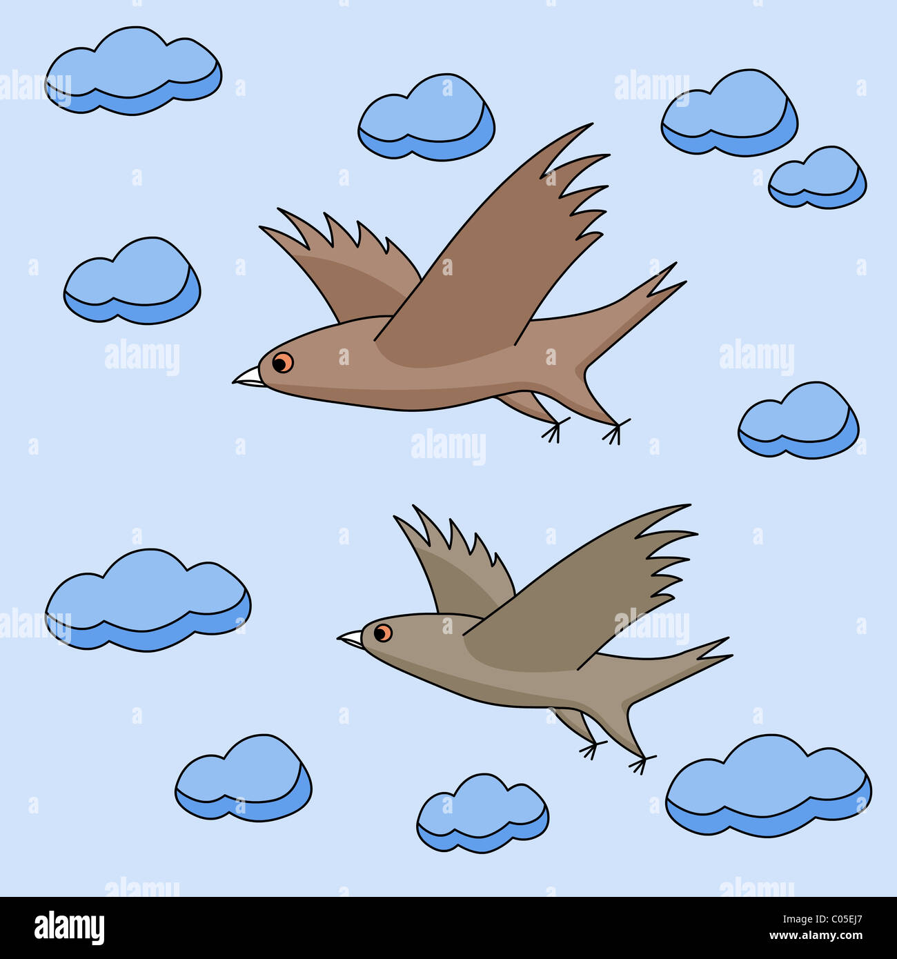 Two birds hi-res stock photography and images - Alamy