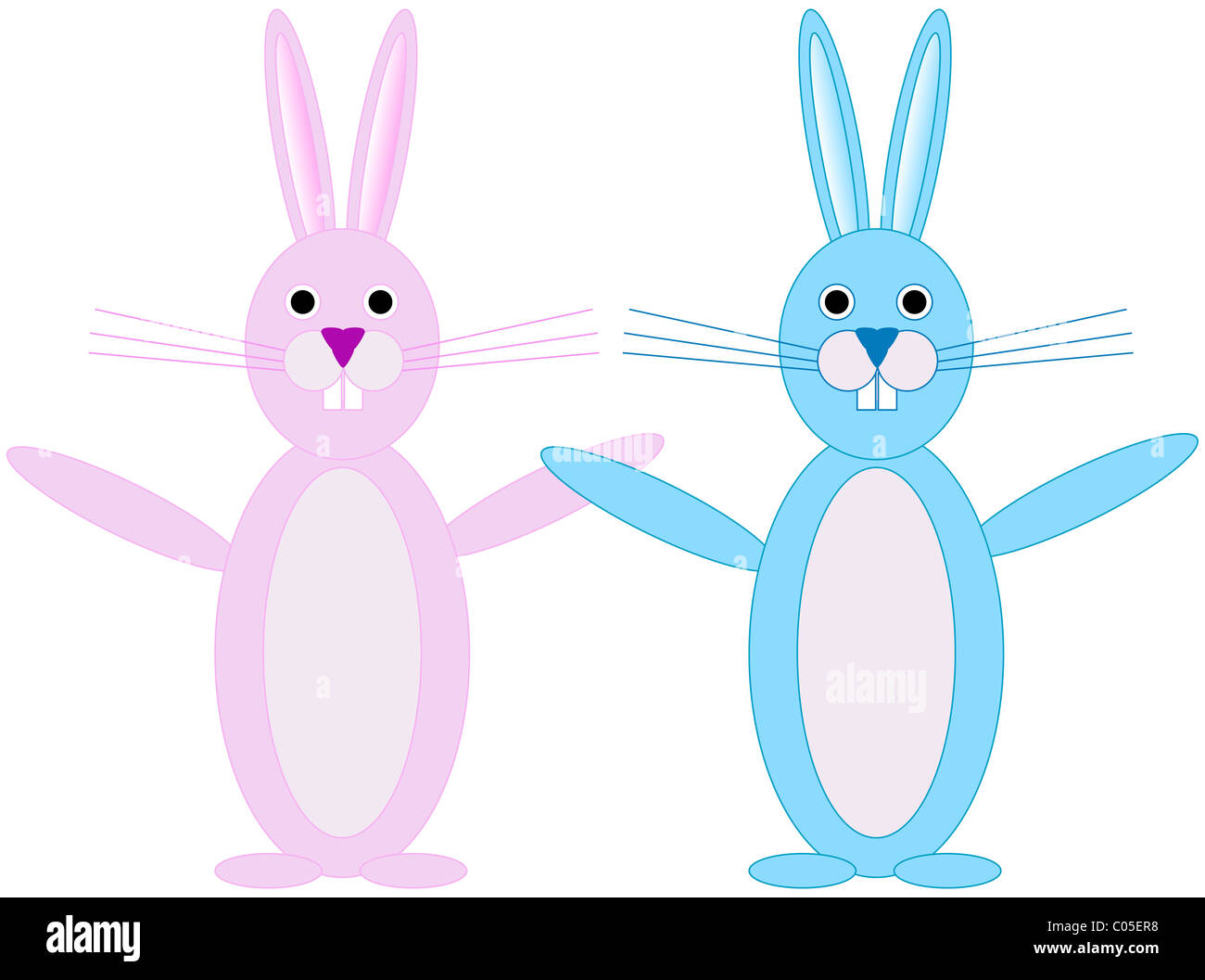 Cartoon bunnies hi-res stock photography and images - Alamy