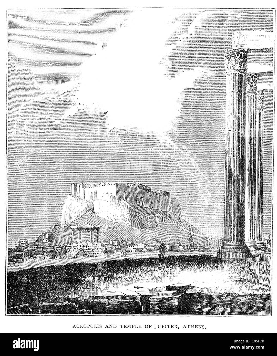 Athens engraving hi-res stock photography and images - Alamy