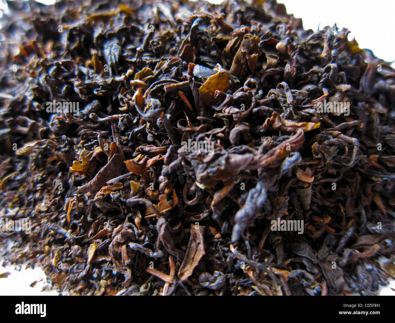 Close up, Dry Chinese Black Tea Leaves, Organic Oolong Stock Photo - Alamy