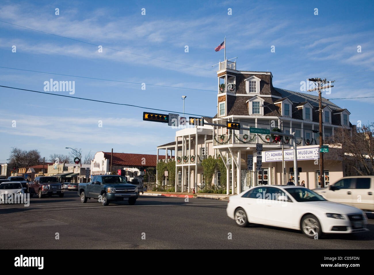 Main Street Fredericksburg, Texas Stock Photo - Alamy