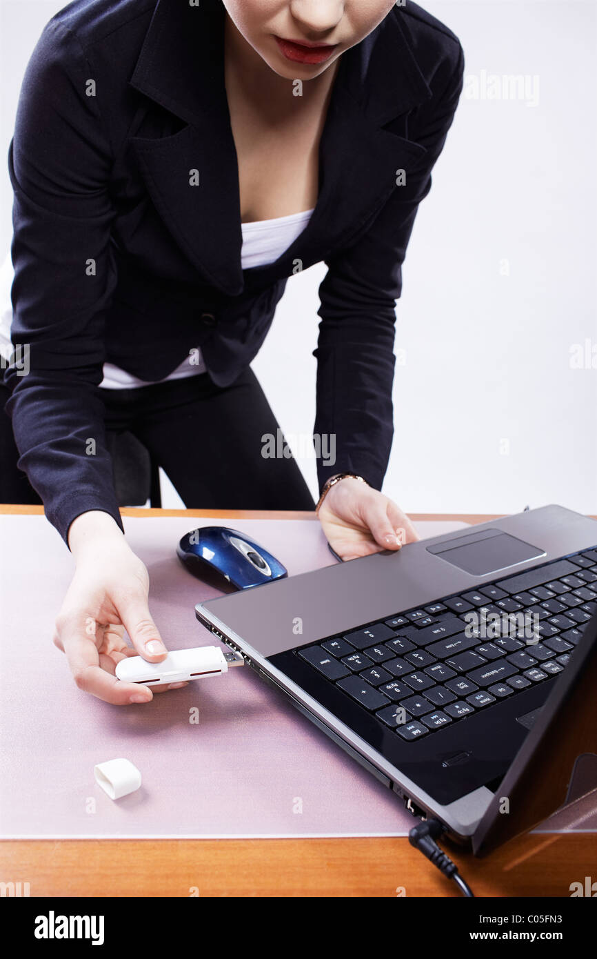 girl's hand with flash Stock Photo - Alamy