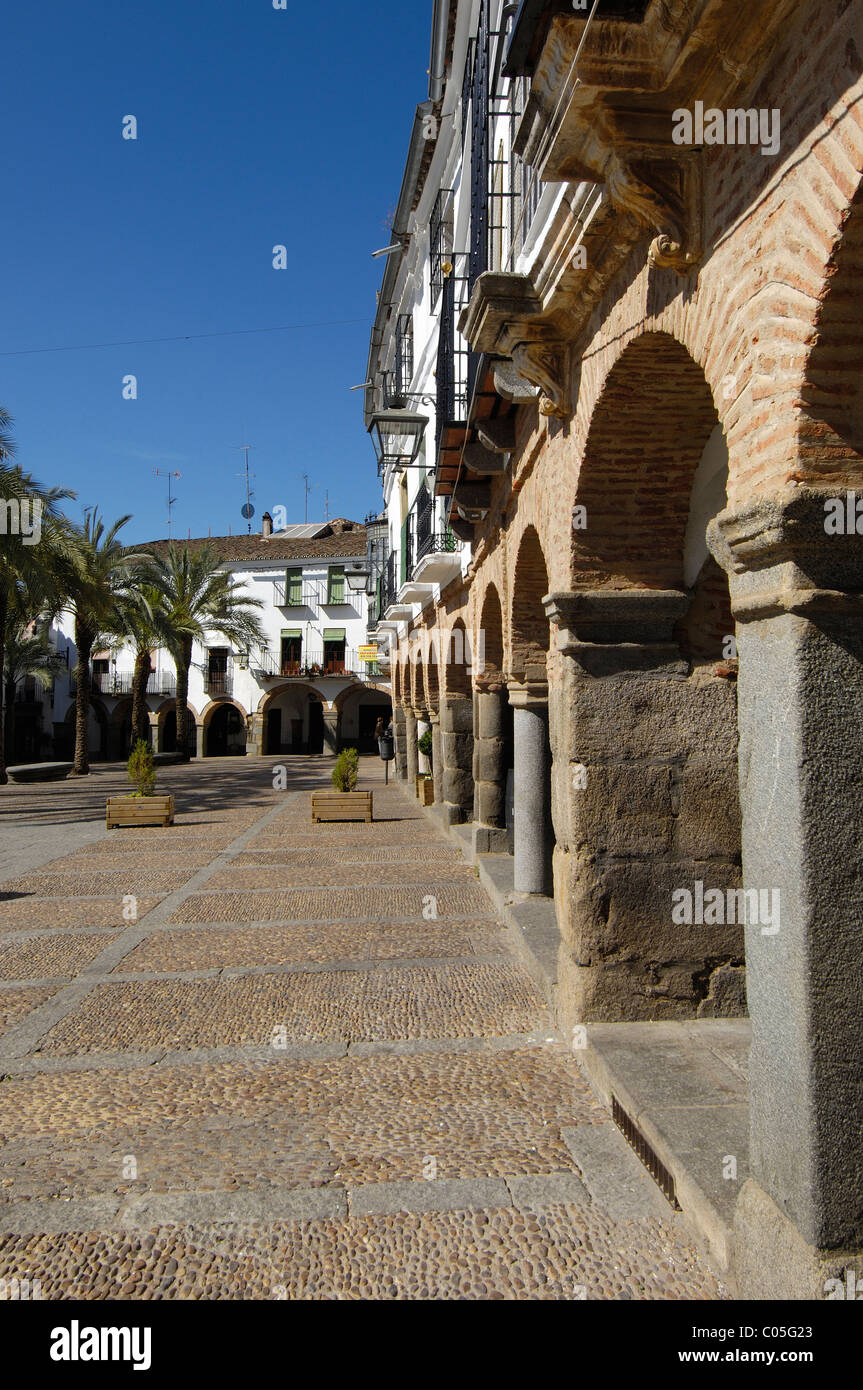 Plaza Grande. Zafra. Badajoz province. Extremadura. Spain Stock Photo ...