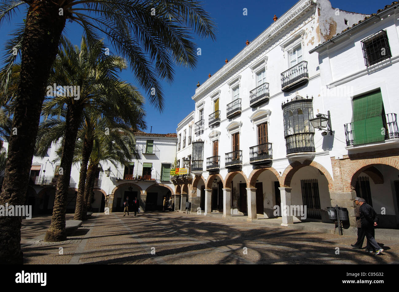Plaza Grande. Zafra. Badajoz province. Extremadura. Spain Stock Photo ...