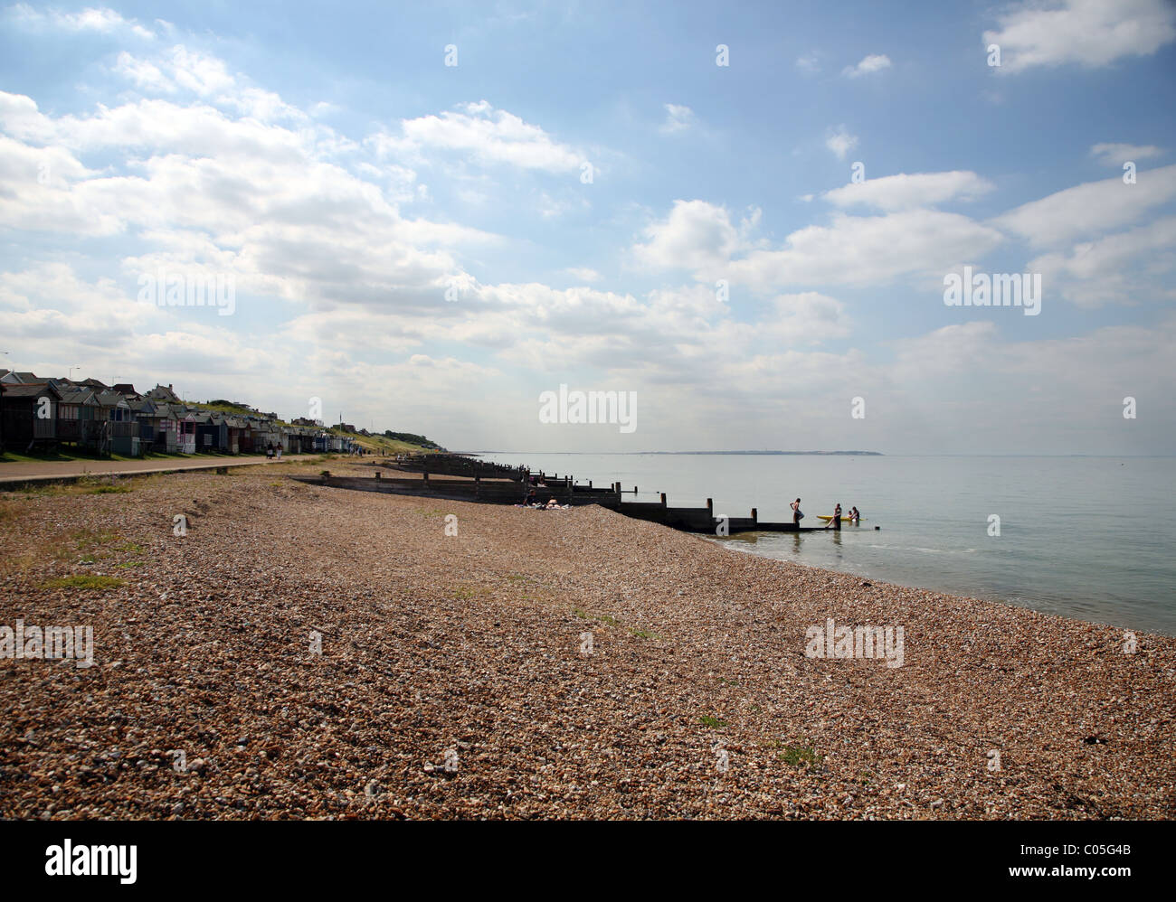 The beach at Tankerton Slopes in Whitstable Kent Stock Photo - Alamy