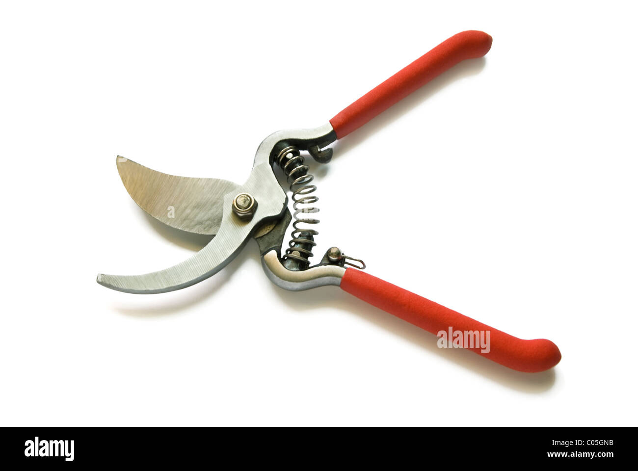 Isolated garden scissors on white background Stock Photo - Alamy