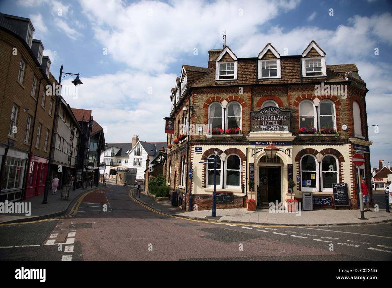 The Duke of Cumberland Hotel in Whitstable Kent Stock Photo - Alamy