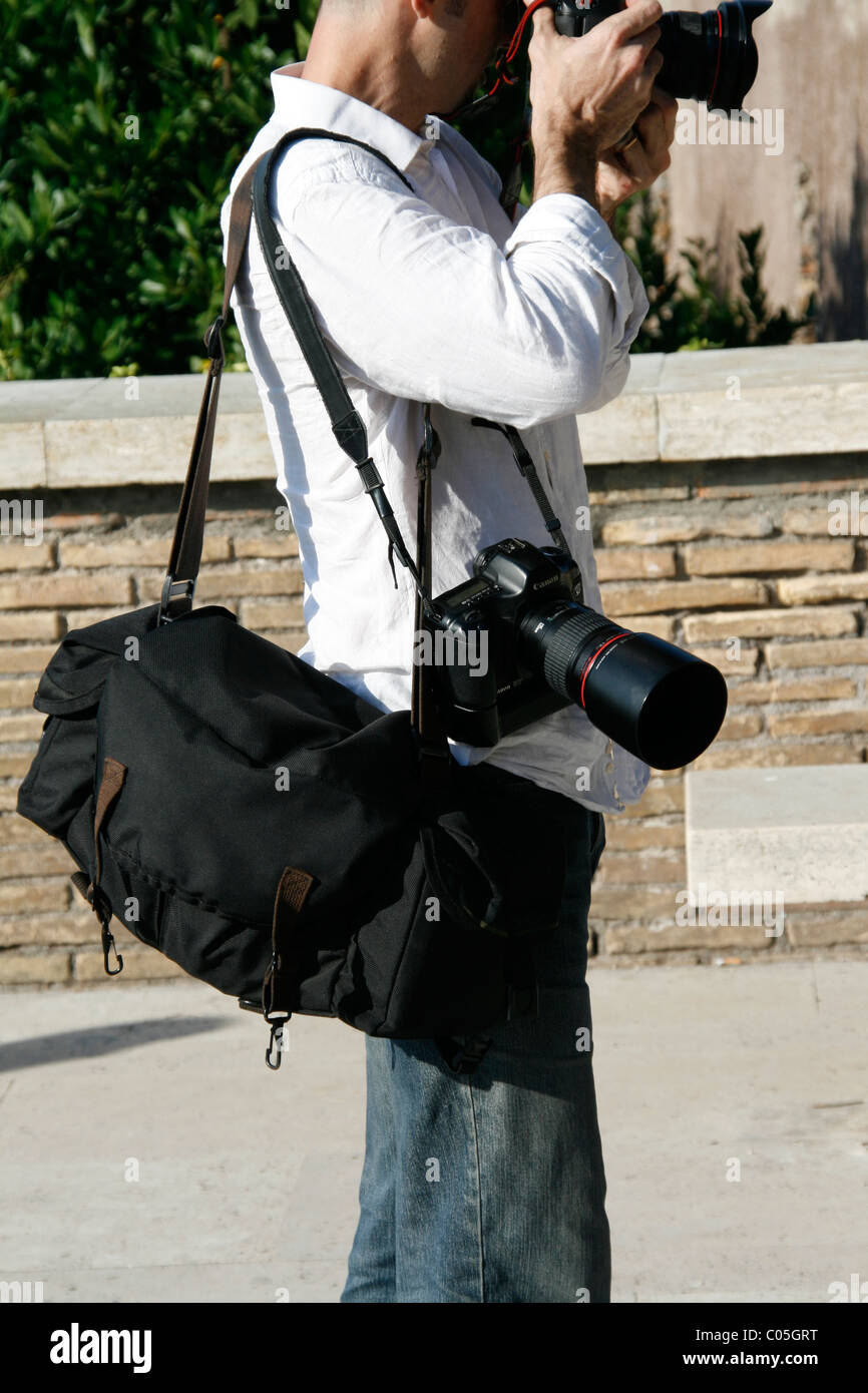 Person using digital camera in rome hi-res stock photography and images ...