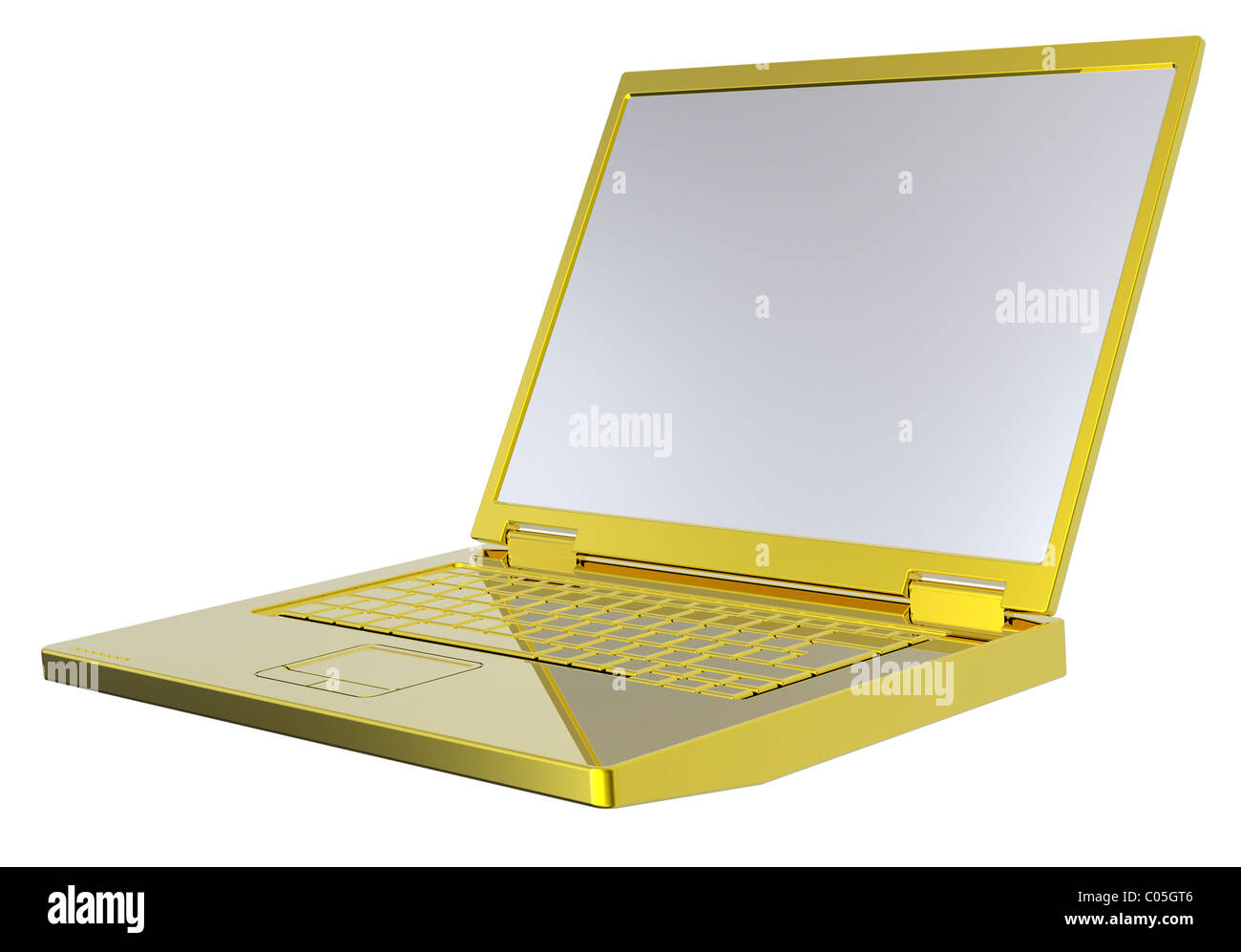 Shiny gold laptop computer isolated hi-res stock photography and images ...
