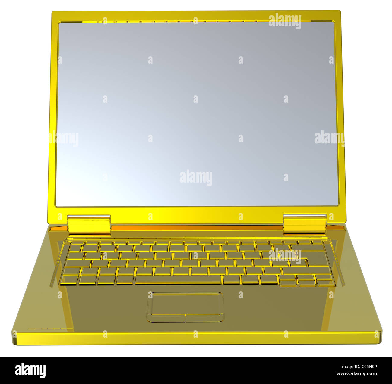 Shiny gold laptop computer isolated hi-res stock photography and images ...