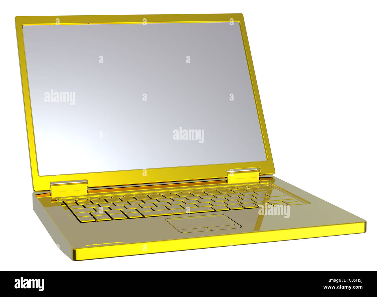 Shiny gold laptop computer isolated hi-res stock photography and images ...