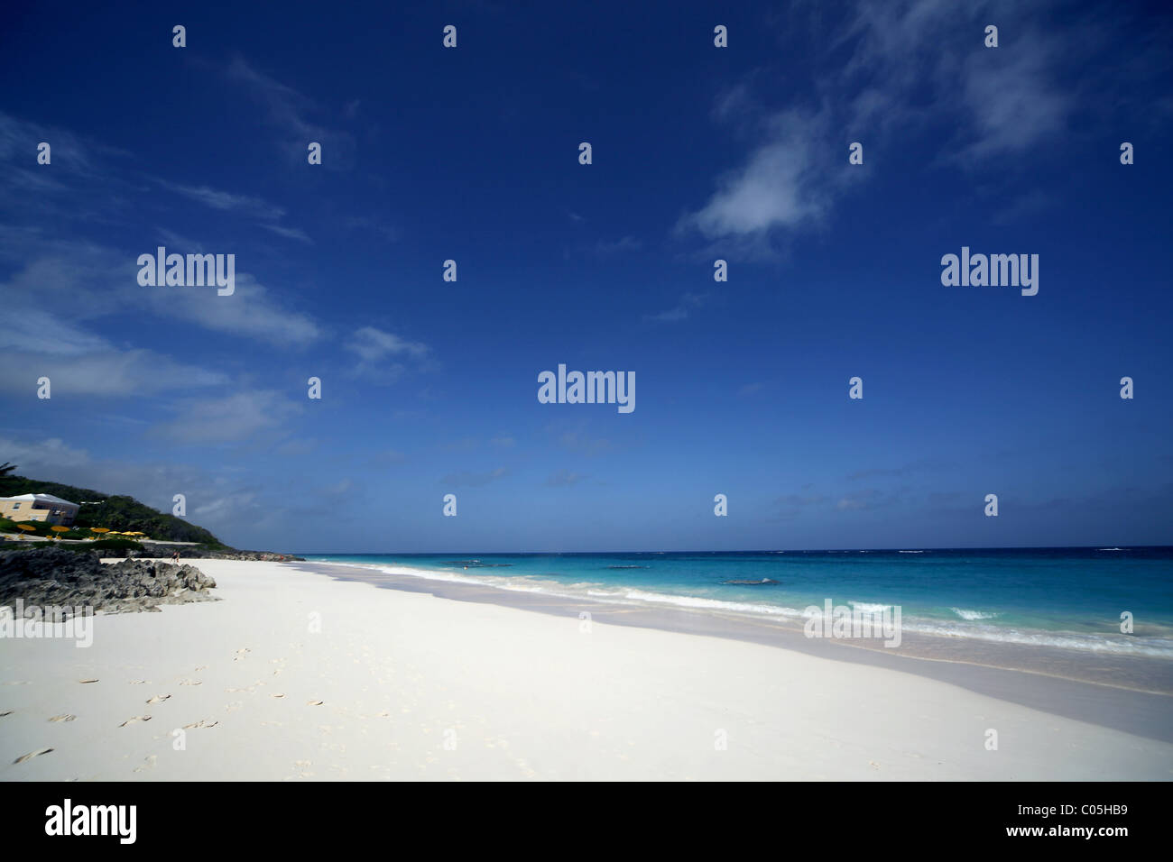 PINK SANDS OF ELBOW BEACH BERMUDA ISLANDS NORTH ATLANTIC OCEAN ELBOW ...