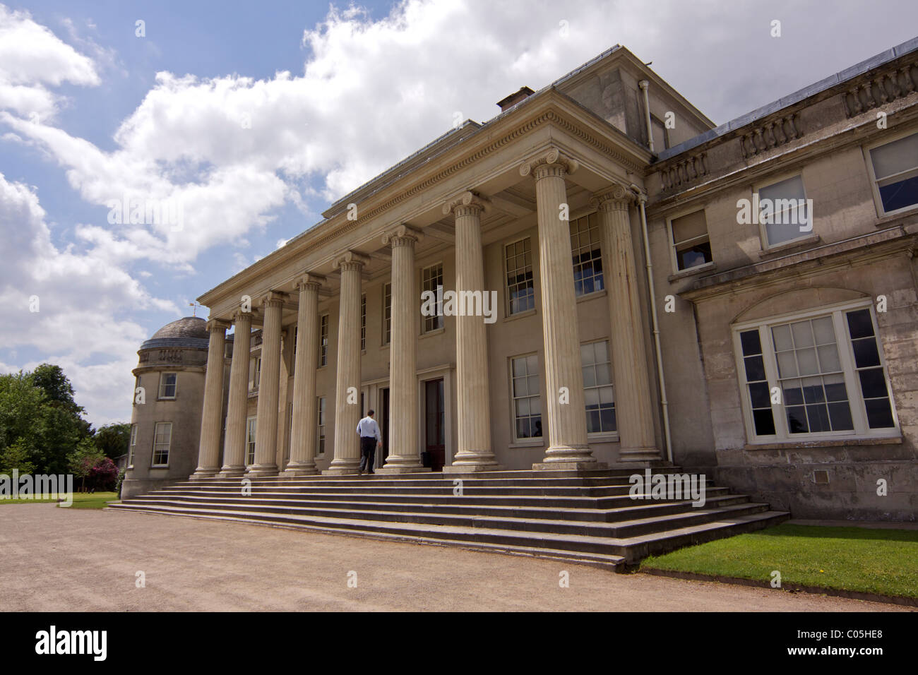 The Neo-Classical facade of Shugborough Hall transformed into a ...
