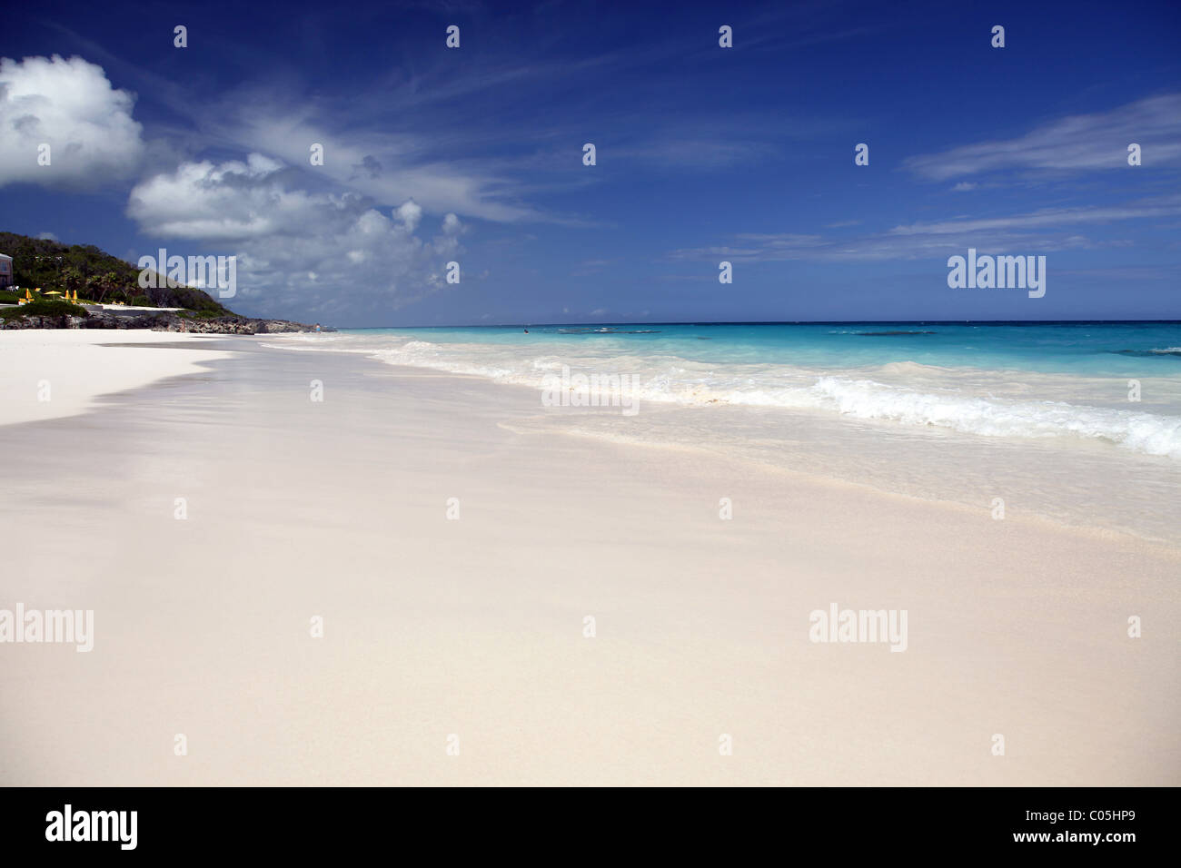 PINK SANDS OF ELBOW BEACH BERMUDA ISLANDS NORTH ATLANTIC OCEAN ELBOW ...