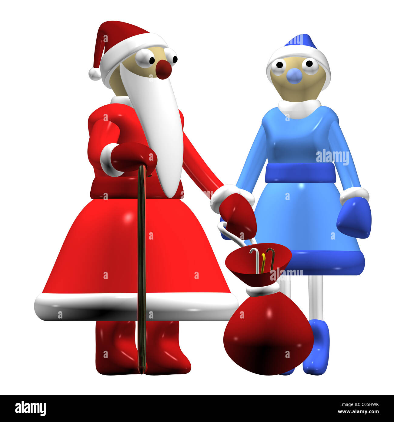 Santa Claus or Father Frost and the girl - Santa Claus or the Snow ...